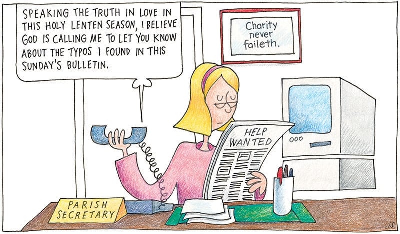 Church Secretary Cartoon